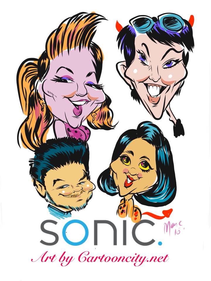 SONIC event - Caricature Artist | Cartoonist | San Francisco - Sonoma ...